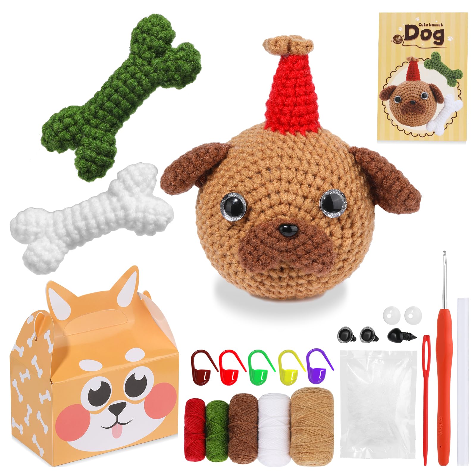 Christmas Dog Crochet Kit for Beginners – Kdafio