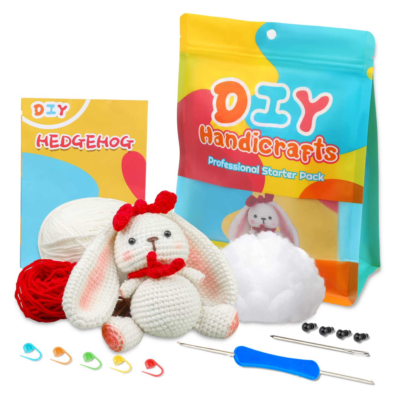 White Rabbit Crochet Kit for Beginners – Kdafio